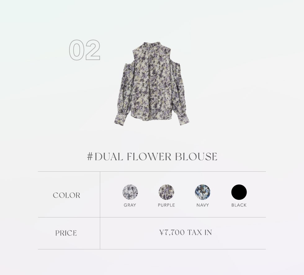 dual flower｜バロックジャパンリミテッド 公式通販サイト SHEL'TTER WEB STORE(シェルターウェブストア)