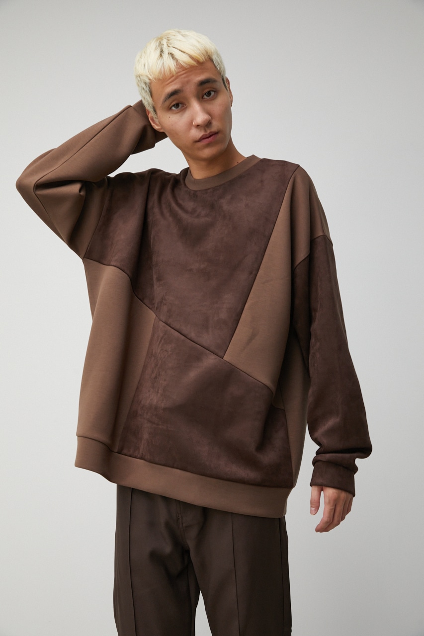 AZUL BY MOUSSY | FAUX SUEDE SWICHING PULLOVER (スウェット・パーカー ) |SHEL'TTER ...
