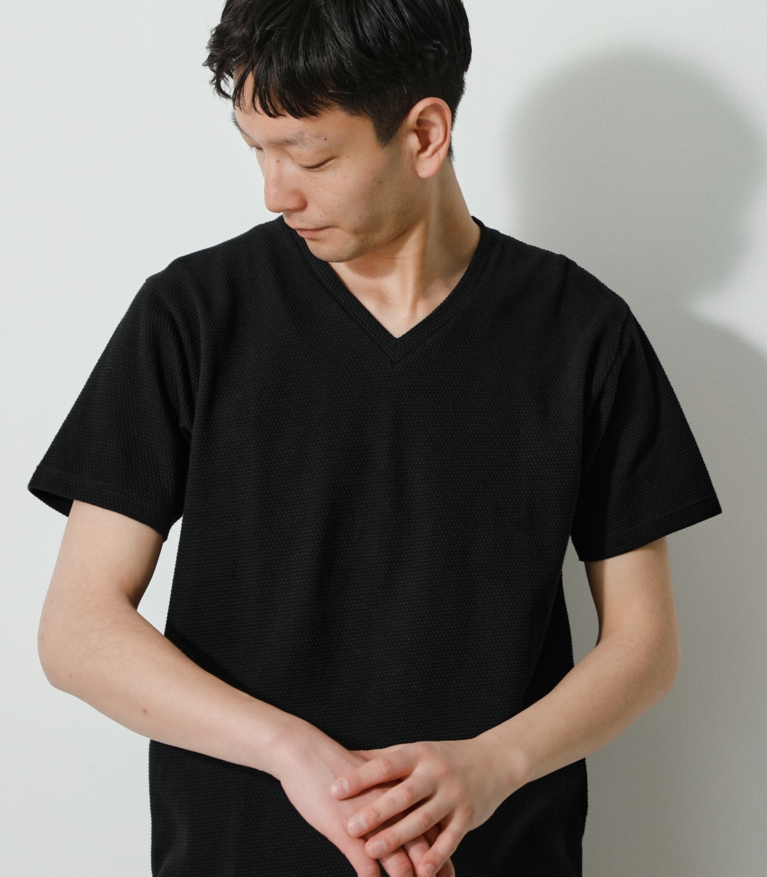 AZUL BY MOUSSY | POPCORN JACQUARD V/N TEE (Tシャツ・カットソー(半袖) ) |SHEL'TTER ...