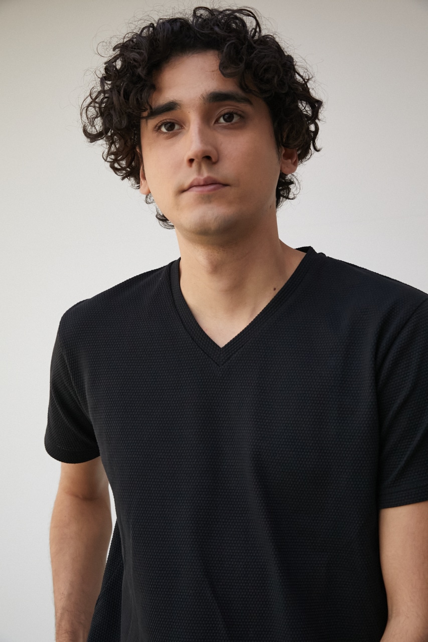 AZUL BY MOUSSY | POPCORN JACQUARD V/N TEE (Tシャツ・カットソー(半袖) ) |SHEL'TTER ...