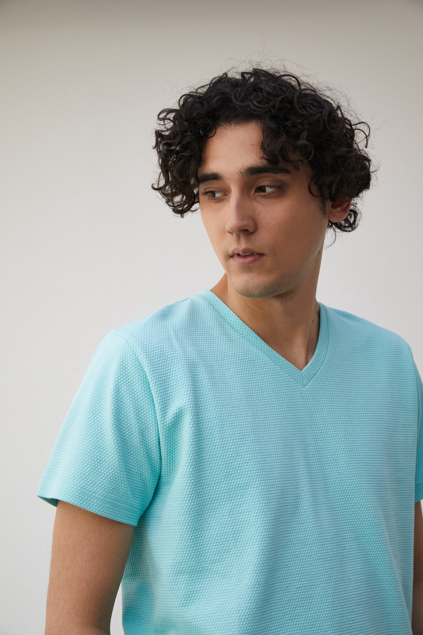 AZUL BY MOUSSY | POPCORN JACQUARD V/N TEE (Tシャツ・カットソー(半袖) ) |SHEL'TTER ...