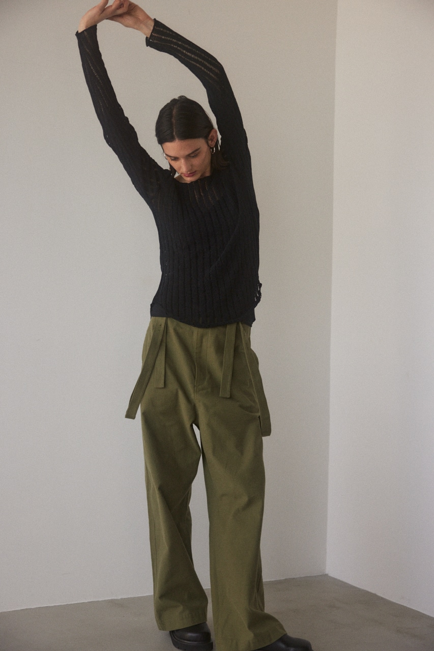 BLACK BY MOUSSY | drop needle knit tops (ニット ) |SHEL'TTER WEBSTORE