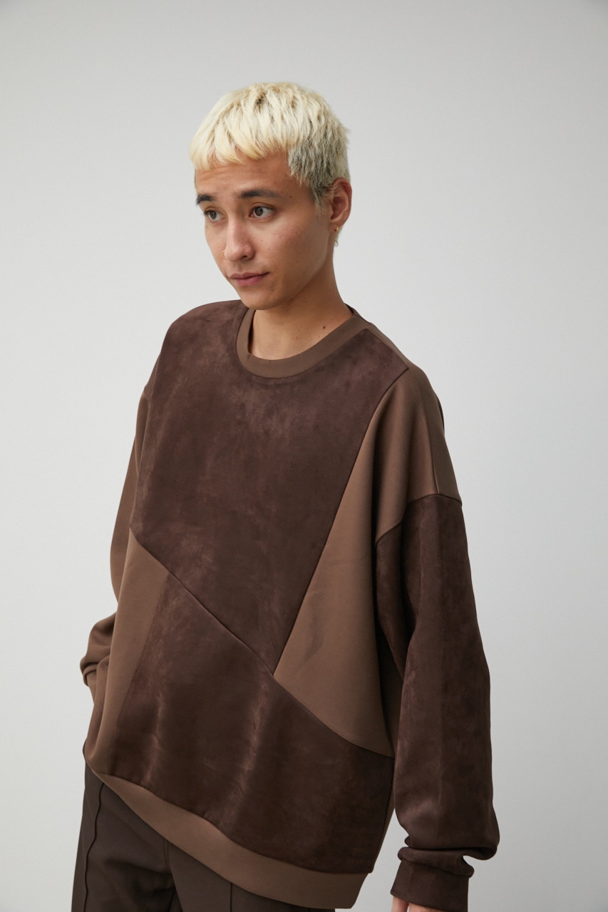 AZUL BY MOUSSY | FAUX SUEDE SWICHING PULLOVER (スウェット・パーカー ) |SHEL'TTER ...