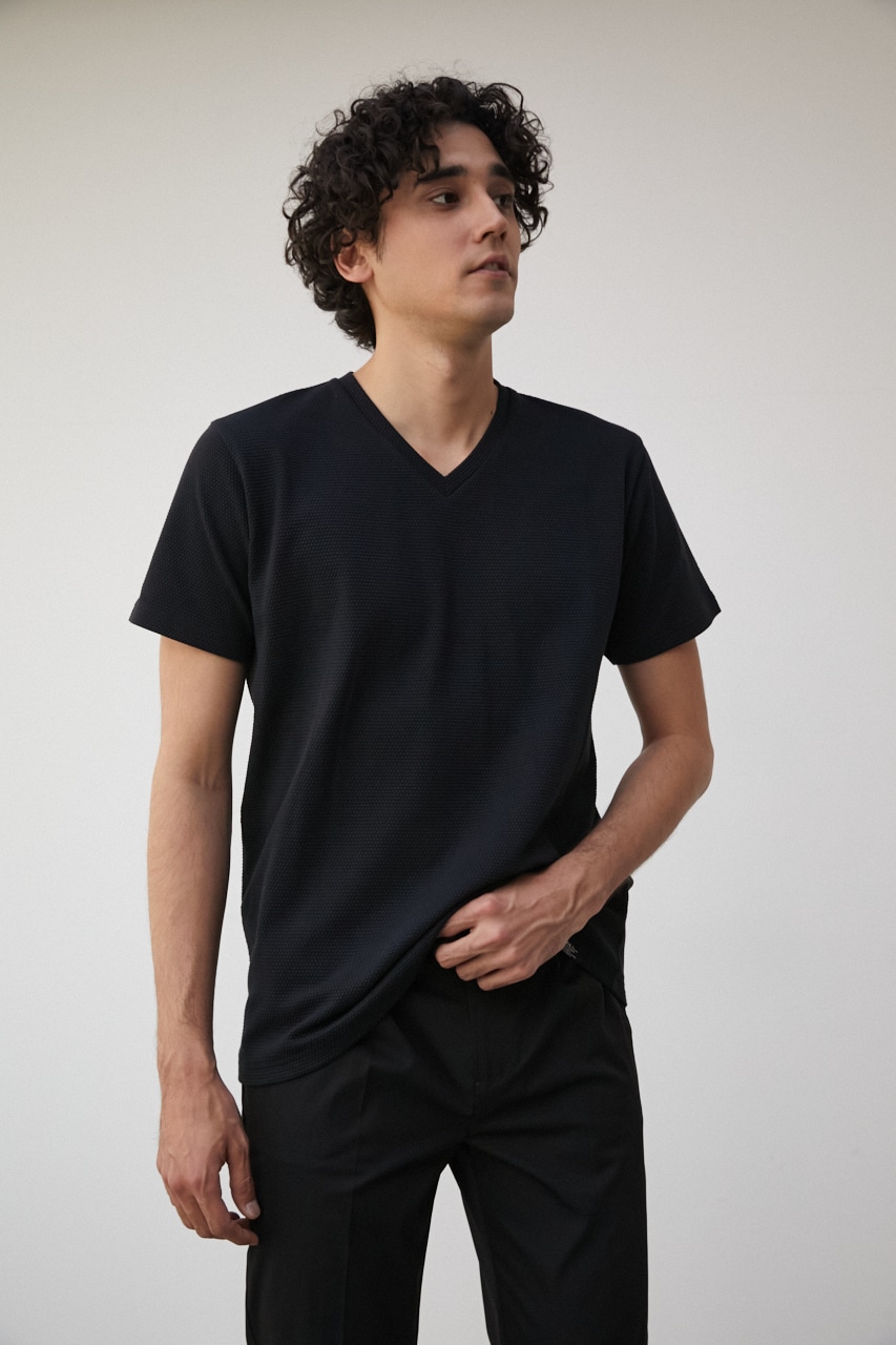 AZUL BY MOUSSY | POPCORN JACQUARD V/N TEE (Tシャツ・カットソー(半袖) ) |SHEL'TTER ...