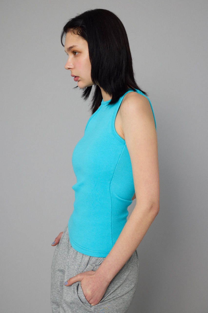 HeRIN.CYE | Asymmetry neck tank top (タンクトップ ) |SHEL'TTER WEBSTORE