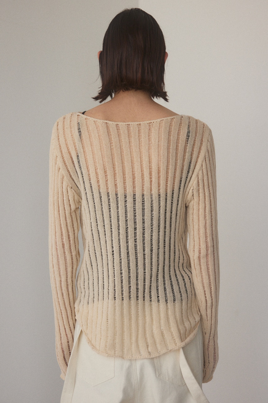 BLACK BY MOUSSY | drop needle knit tops (ニット ) |SHEL'TTER WEBSTORE