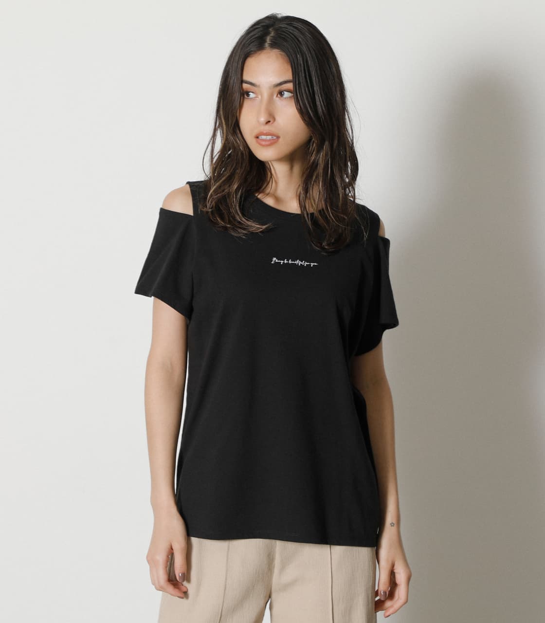 AZUL BY MOUSSY | SHOULDER SLIT LOGO TEE (Tシャツ・カットソー(半袖) ) |SHEL'TTER ...