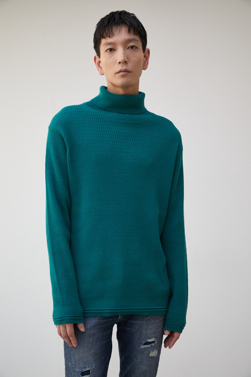 AZUL BY MOUSSY | HONEYCOMB TURTLE NECK KNIT (ニット ) |SHEL'TTER WEBSTORE