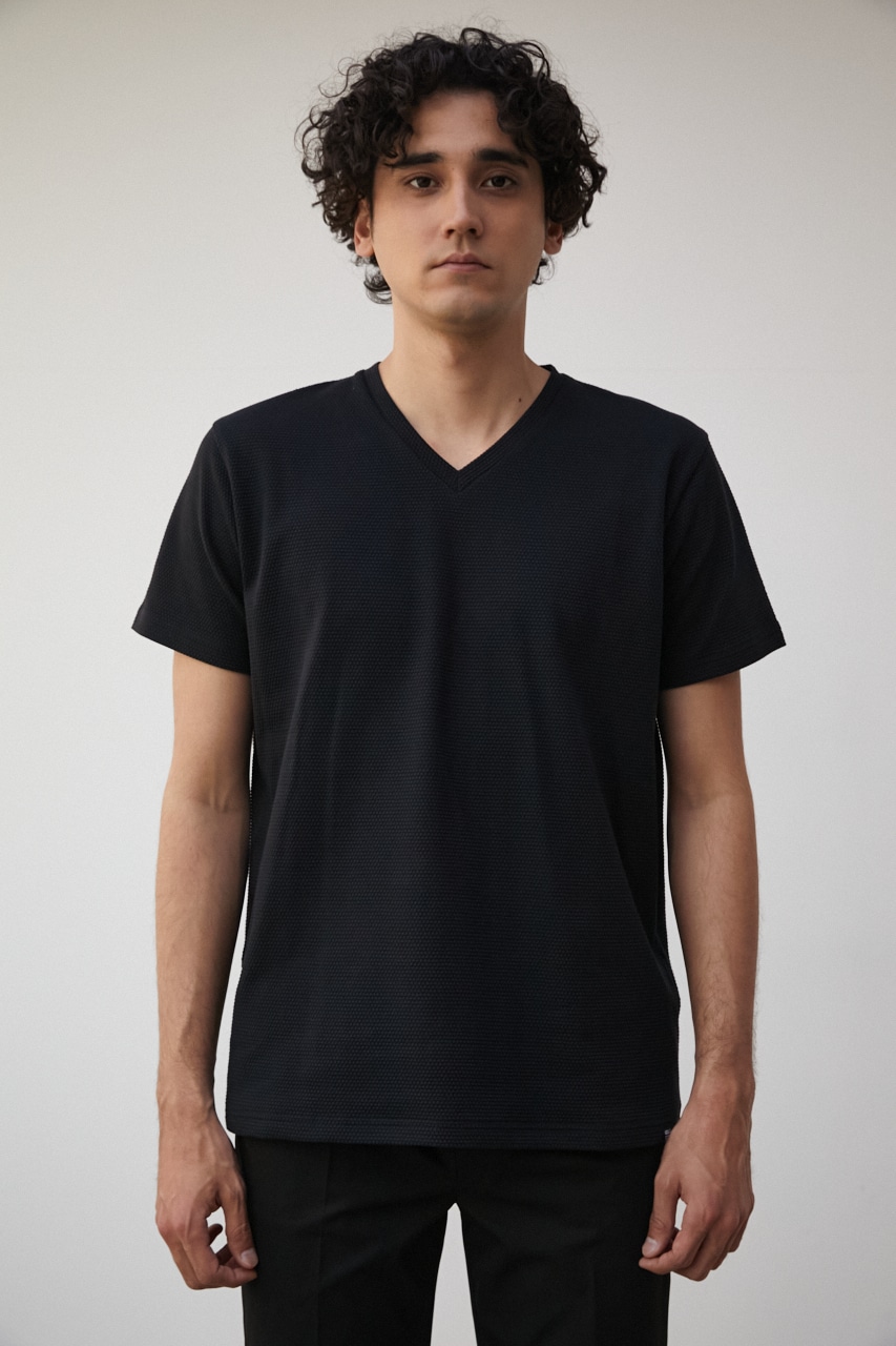 AZUL BY MOUSSY | POPCORN JACQUARD V/N TEE (Tシャツ・カットソー(半袖) ) |SHEL'TTER ...