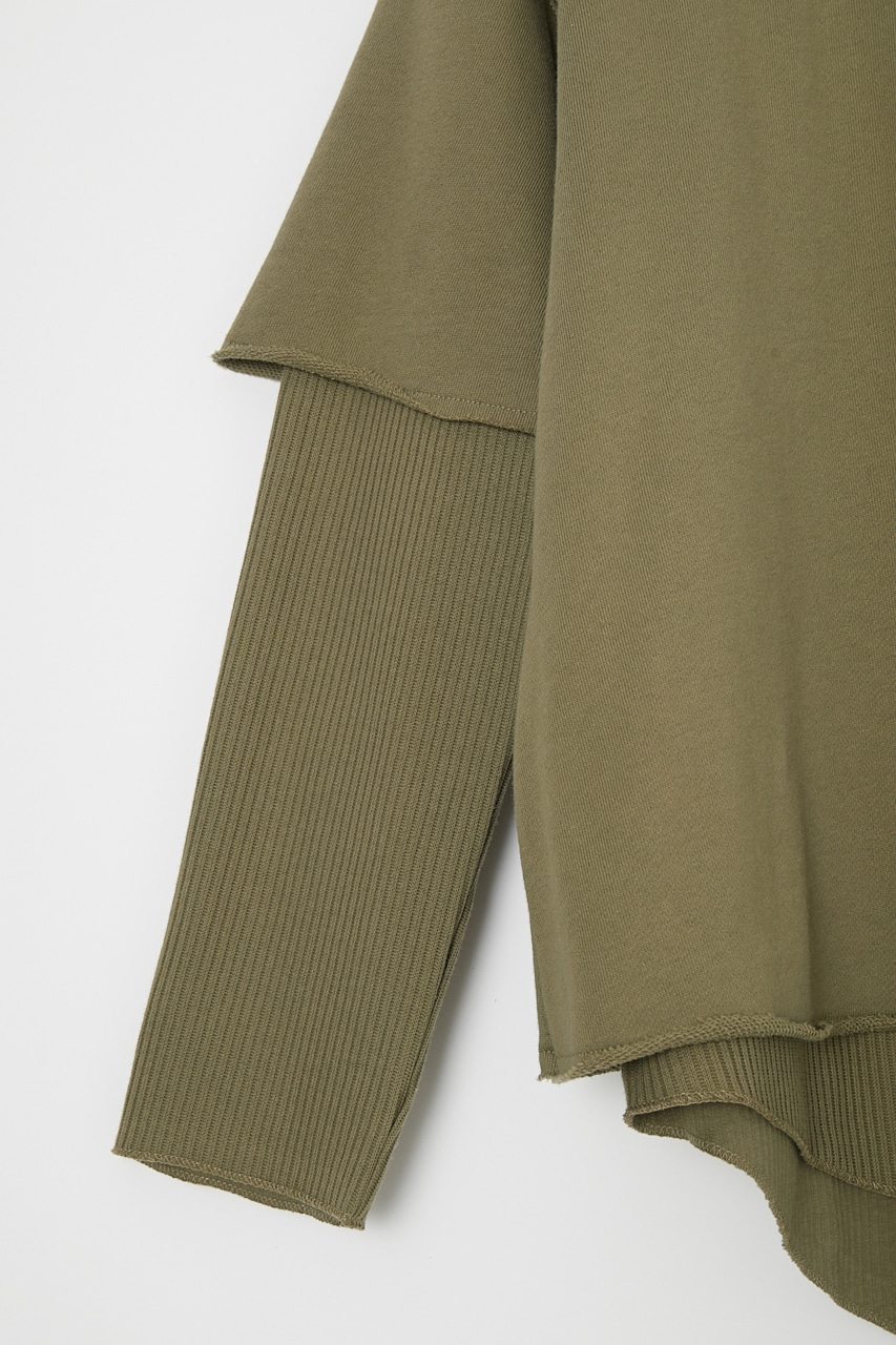 MOUSSY | LAYERED LIKE SWEAT トップス (Tシャツ・カットソー(長袖) ) |SHEL'TTER WEBSTORE
