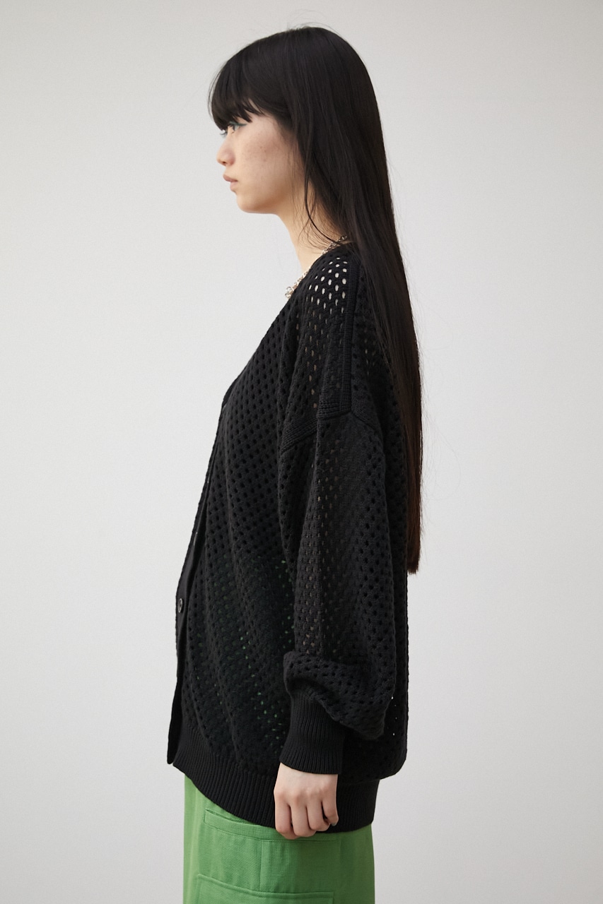 AZUL BY MOUSSY | MESH KNIT CARDIGAN (カーディガン ) |SHEL'TTER WEBSTORE