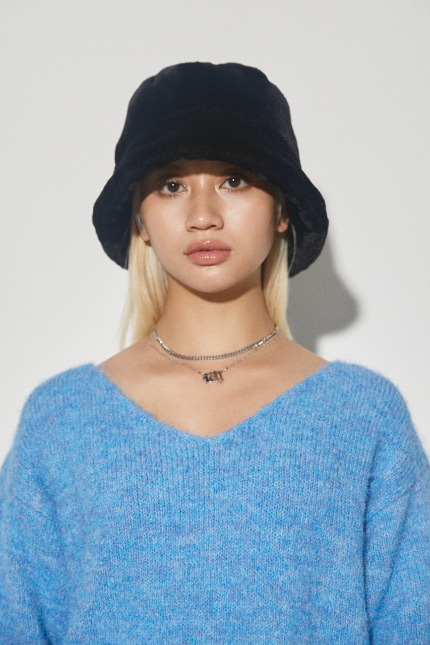LAGUA GEM | LOOSE V NECK COLOR KNIT (ニット ) |SHEL'TTER WEBSTORE