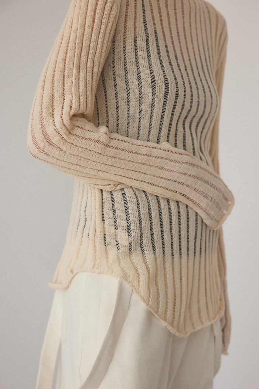 BLACK BY MOUSSY | drop needle knit tops (ニット ) |SHEL'TTER WEBSTORE