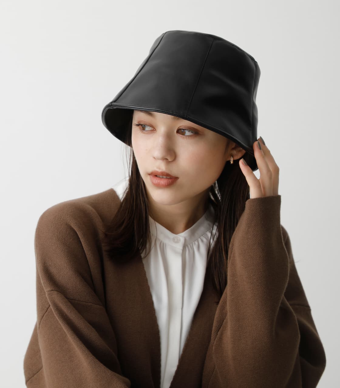 AZUL BY MOUSSY | ECO LEATHER FLARE HAT (帽子 ) |SHEL'TTER WEBSTORE
