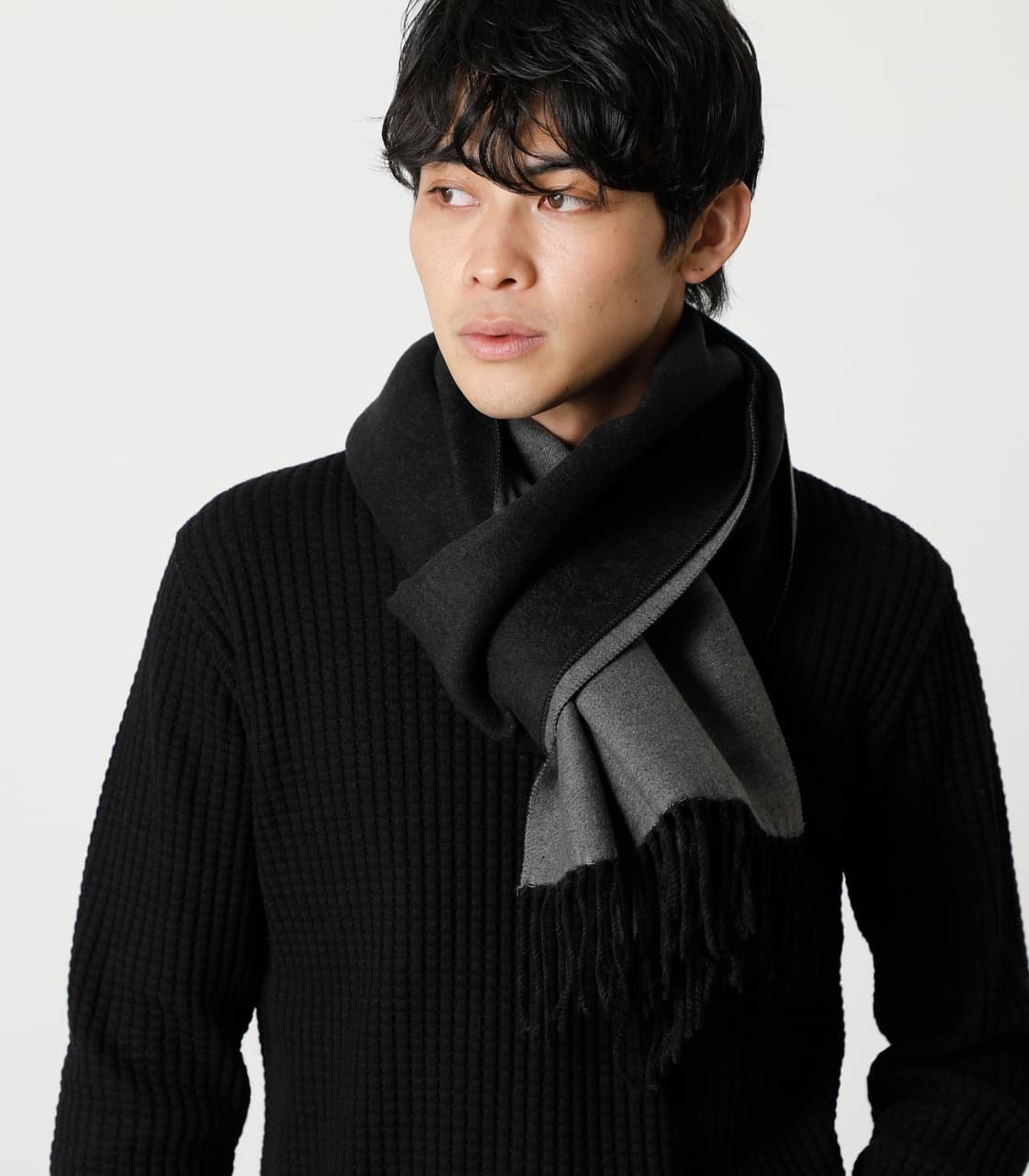 AZUL BY MOUSSY | SOFT TOUCH DOUBLE FACE MUFFLER (ストール・マフラー ) |SHEL'TTER ...