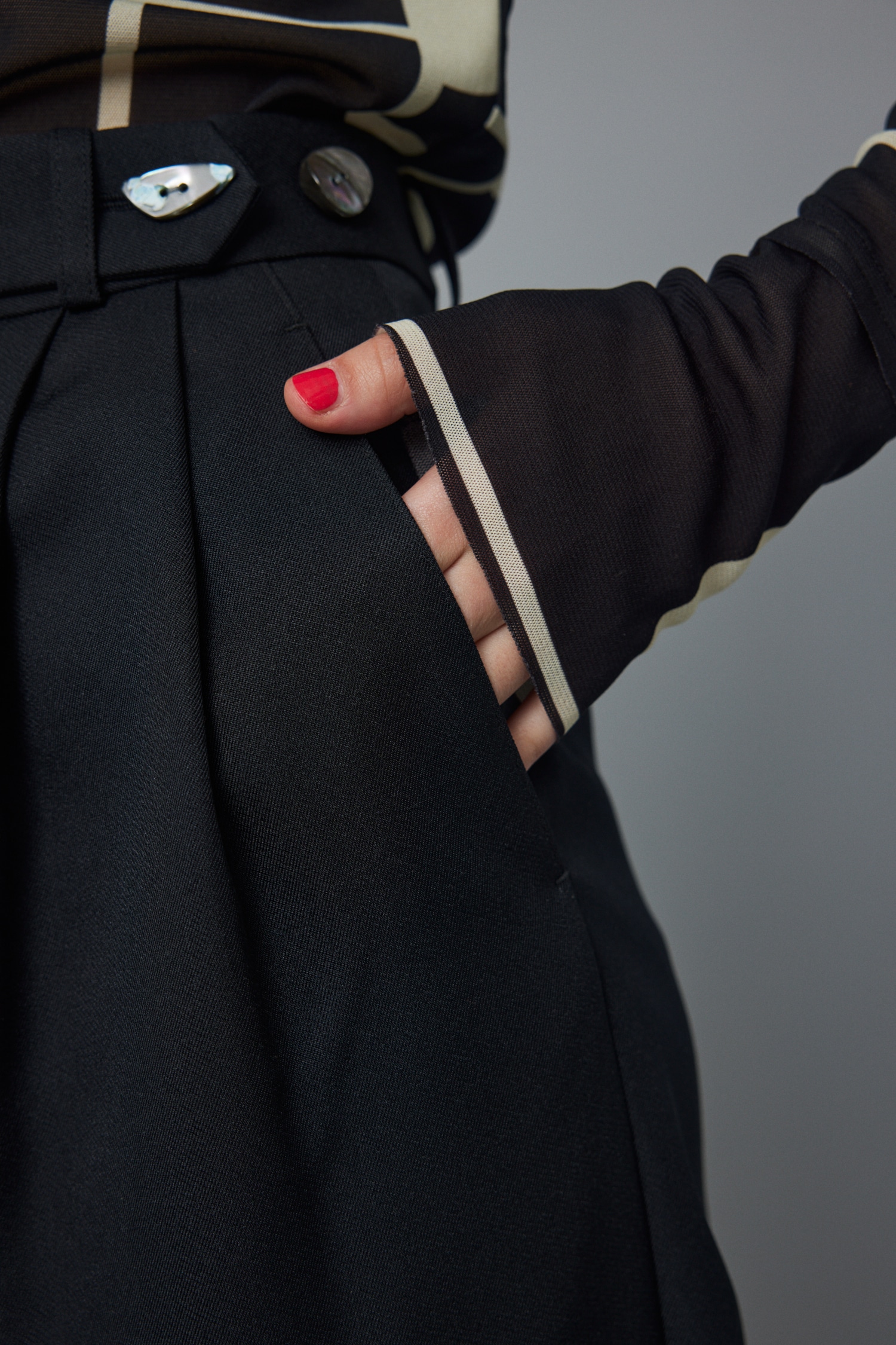 HeRIN.CYE | Thick belt pants (パンツ ) |SHEL'TTER WEBSTORE