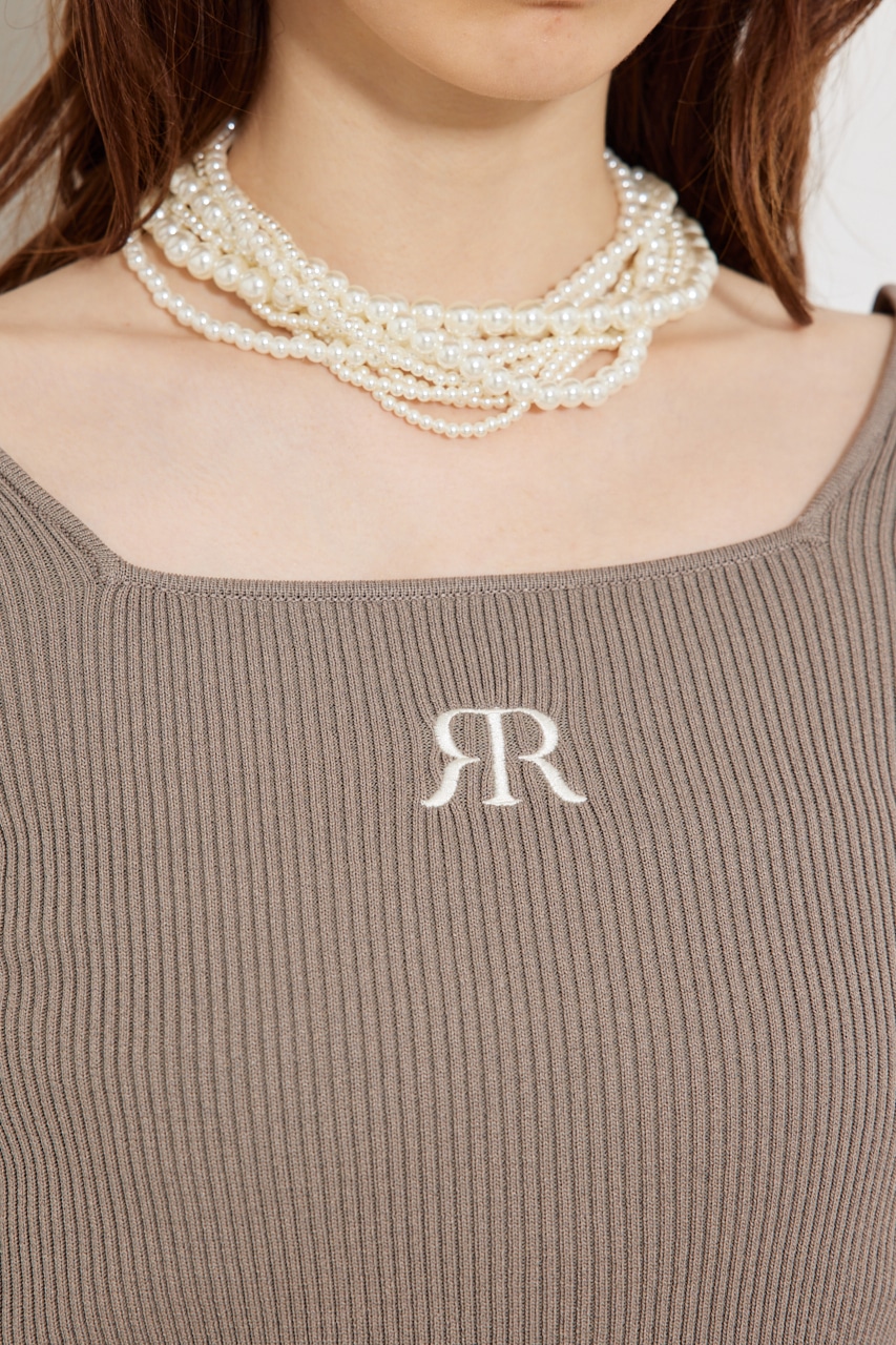 rienda | ポイントロゴKnit TOP (ニット ) |SHEL'TTER WEBSTORE