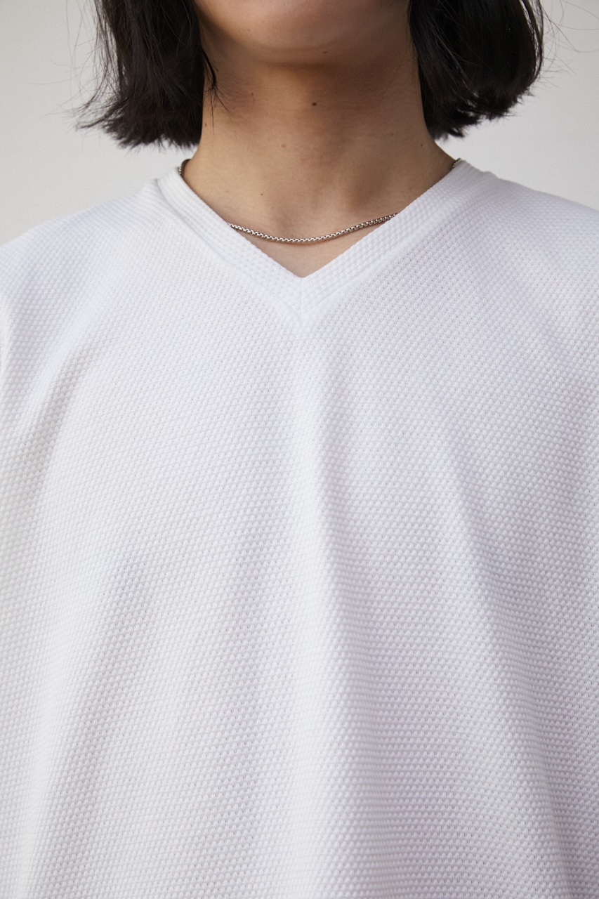 AZUL BY MOUSSY | POPCORN JACQUARD V/N TEE (Tシャツ・カットソー(半袖) ) |SHEL'TTER ...