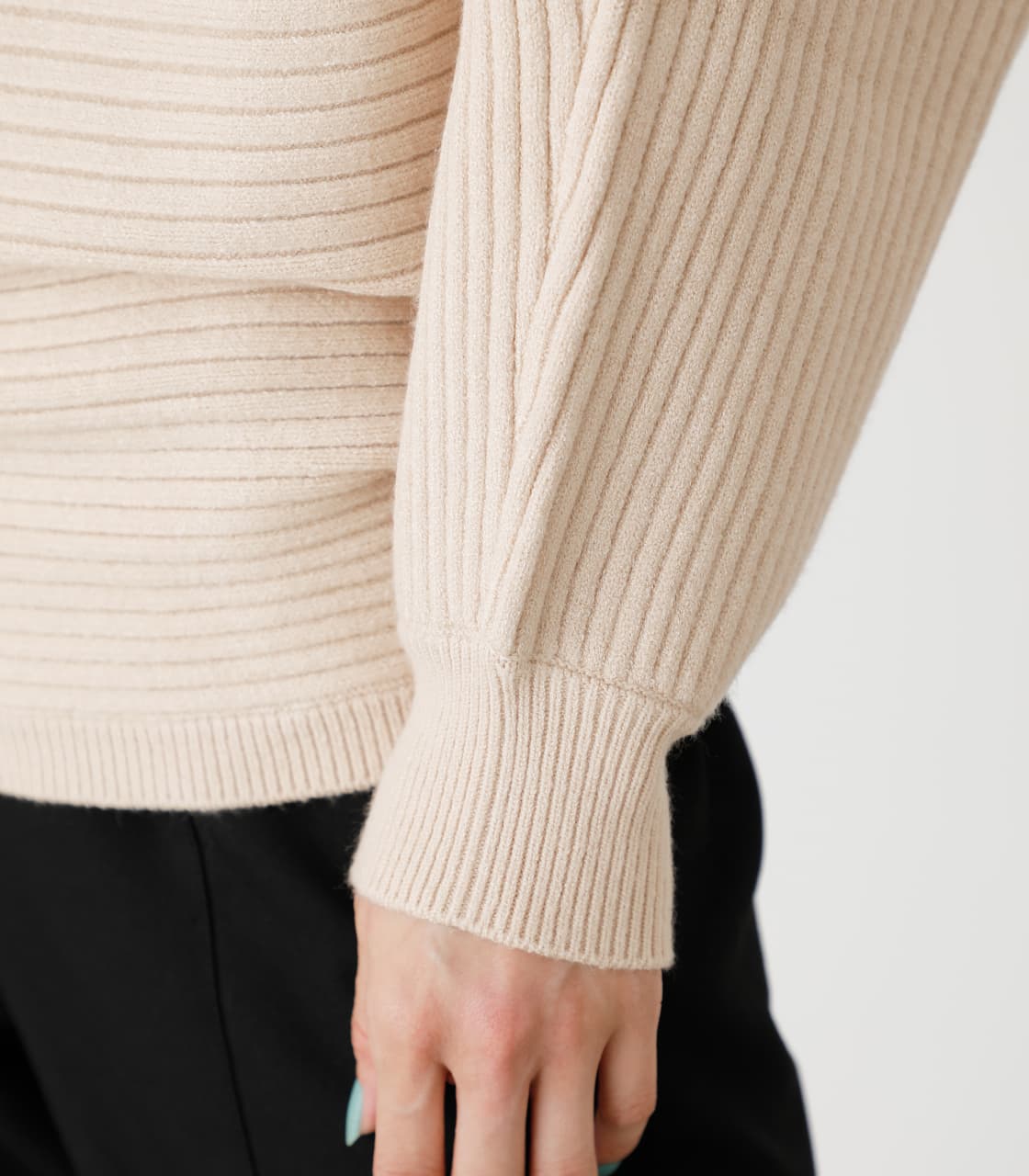 AZUL BY MOUSSY | 2WAY RIB SWITCH KNIT TOPS (ニット ) |SHEL'TTER WEBSTORE