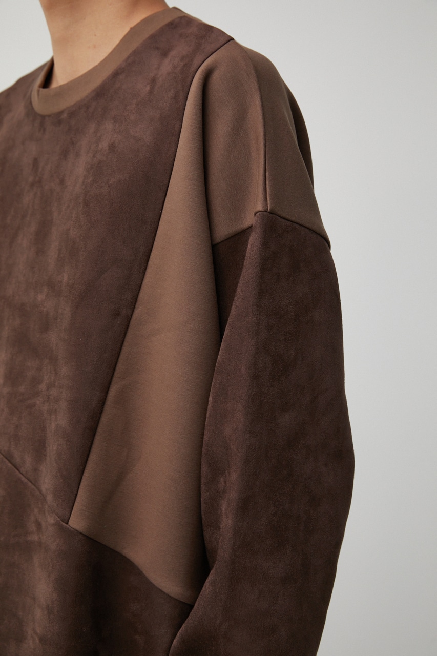 AZUL BY MOUSSY | FAUX SUEDE SWICHING PULLOVER (スウェット・パーカー ) |SHEL'TTER ...