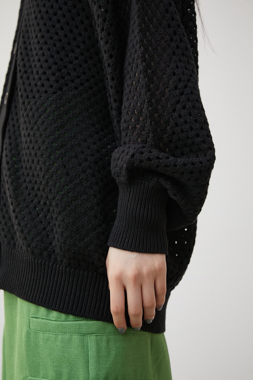 AZUL BY MOUSSY | MESH KNIT CARDIGAN (カーディガン ) |SHEL'TTER WEBSTORE