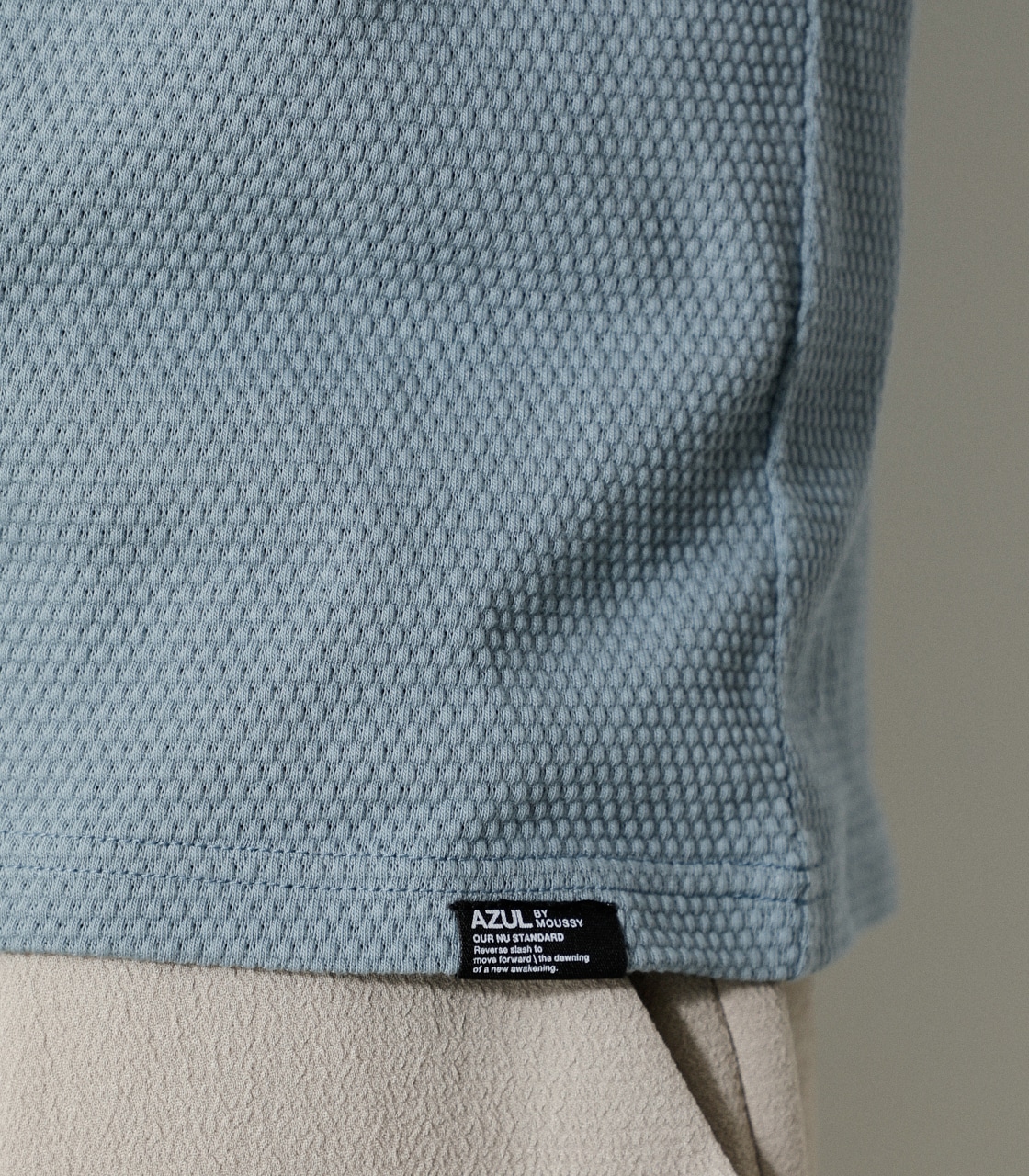 AZUL BY MOUSSY | POPCORN JACQUARD V/N TEE (Tシャツ・カットソー(半袖) ) |SHEL'TTER ...