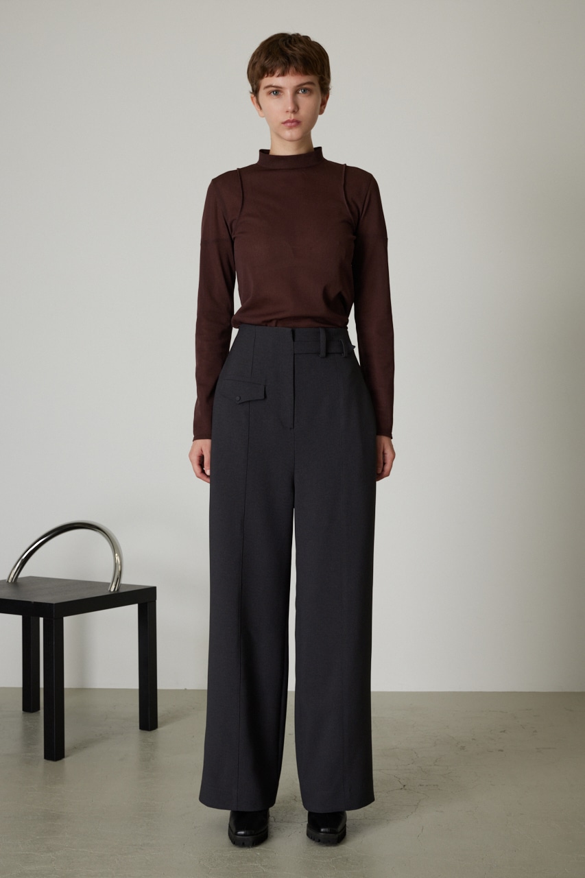 RIM.ARK | Belt design flap PT (PANTS ) |RIM.ARK ONLINE STORE