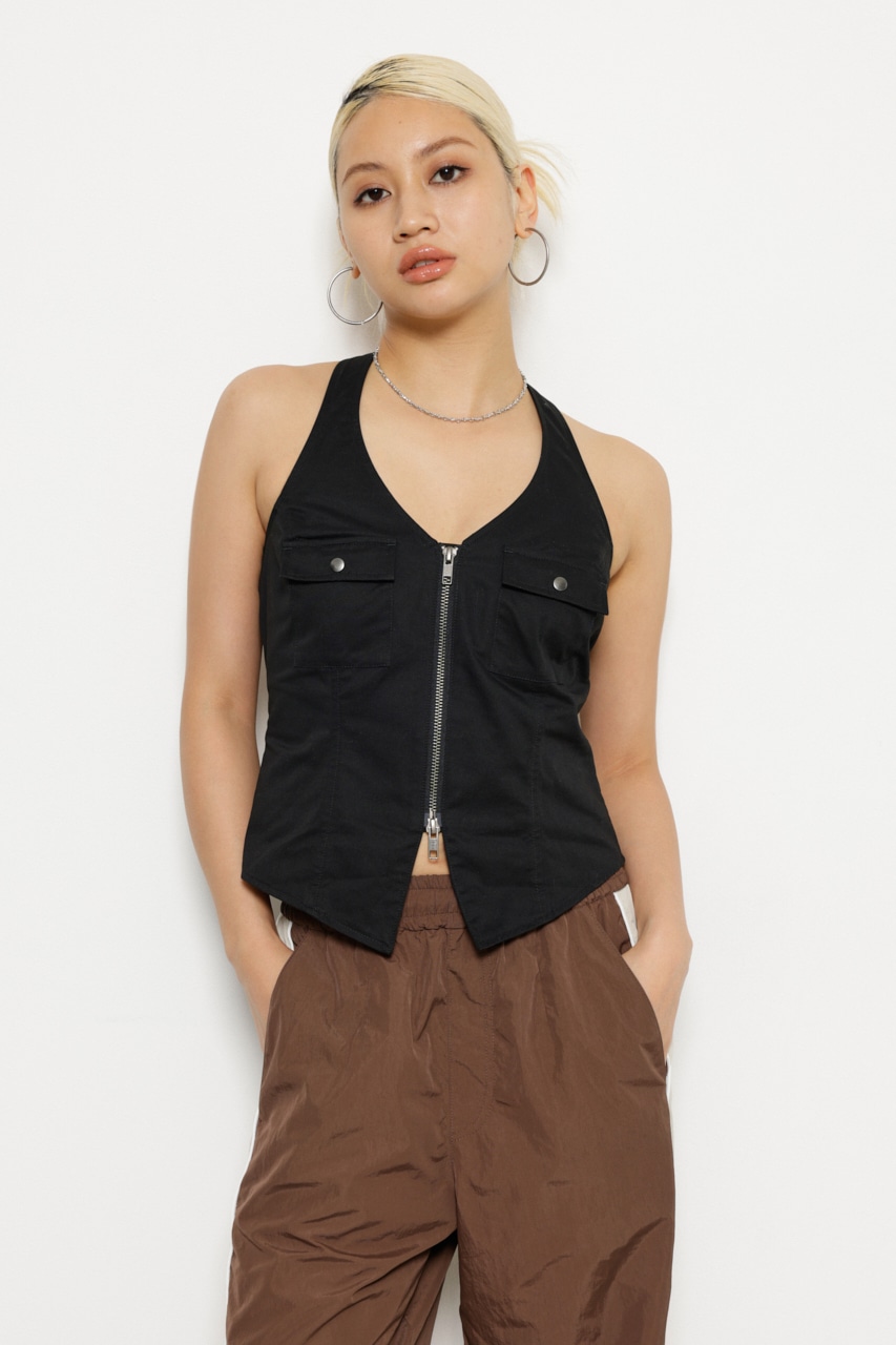 LAGUA GEM | HALTER NECK ZIP トップス (その他トップス ) |SHEL'TTER WEBSTORE