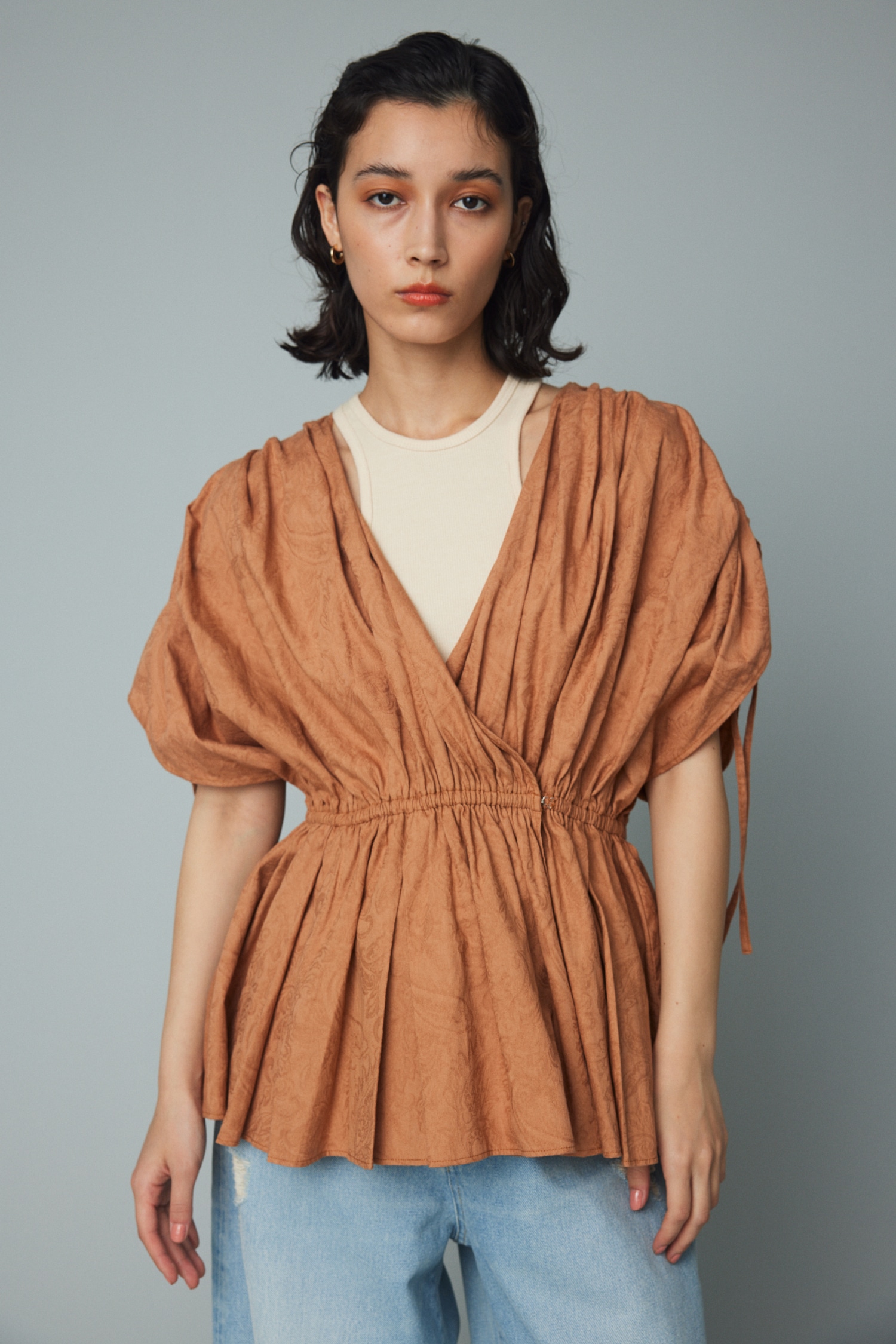 HeRIN.CYE | Many gather tops (シャツ・ブラウス ) |SHEL'TTER WEBSTORE