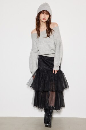 rienda | ティアードチュールJ/WマーメイドSK (スカート(ロング) ) |SHEL'TTER WEBSTORE